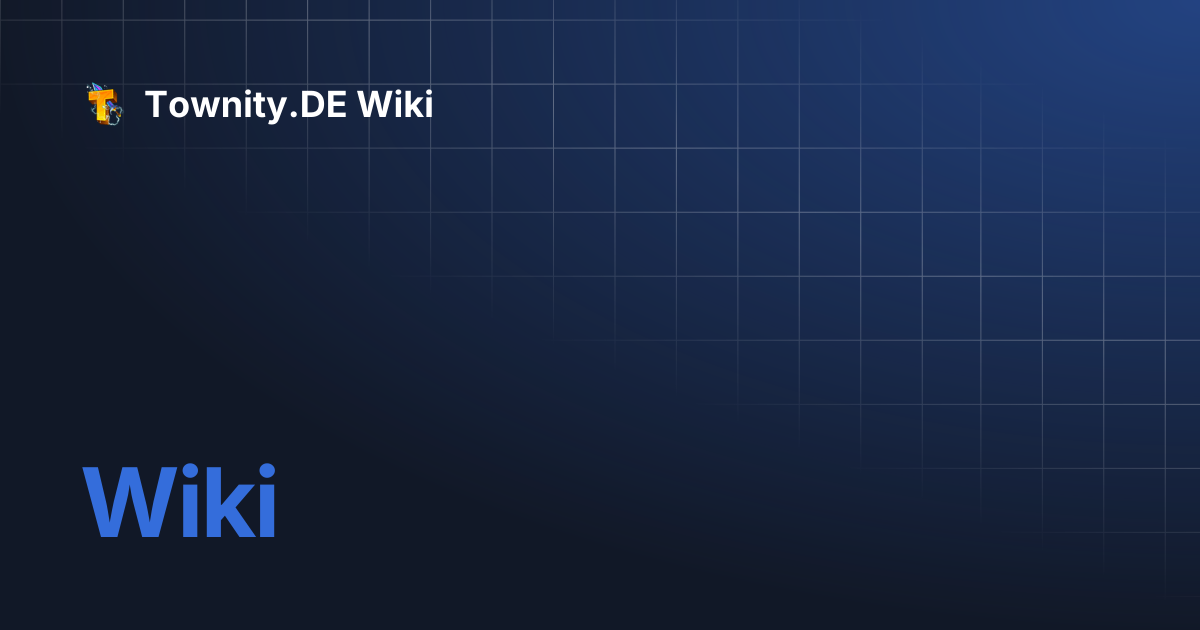 Wiki | Townity.DE Wiki